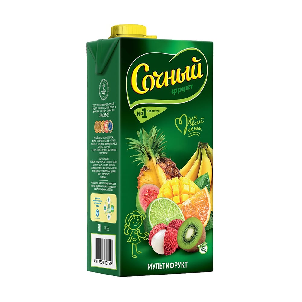 Нектар "Сочный фрукт", Сочный, 1,95 л, в ассортименте - купить через ...