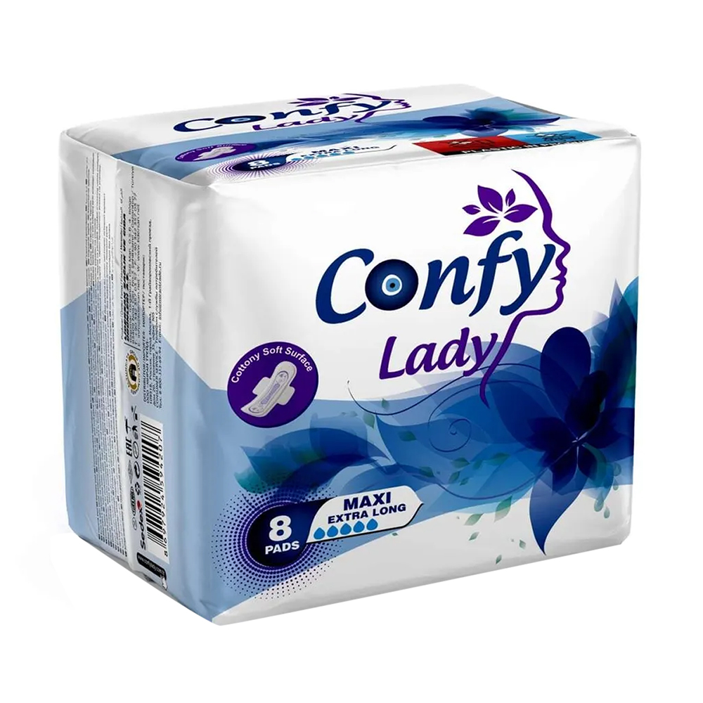 Прокладки, Confy Lady, Maxi Extra Long, 8 шт. - купить через интернет ...