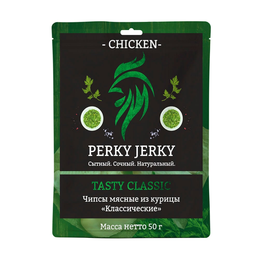 Чипсы мясные из курицы, PERKY JERKY, 50 г, в ассортименте - купить ...