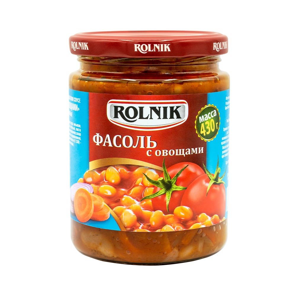 Фасоль с овощами, ROLNIK, 430 г - купить через интернет-витрину Fix ...