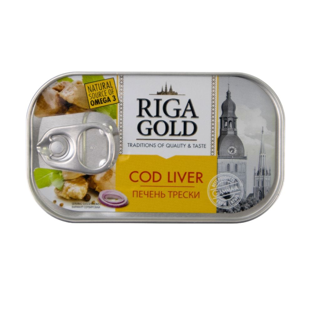Печень трески Riga Gold 120г - купить через интернет-витрину Fix Price ...
