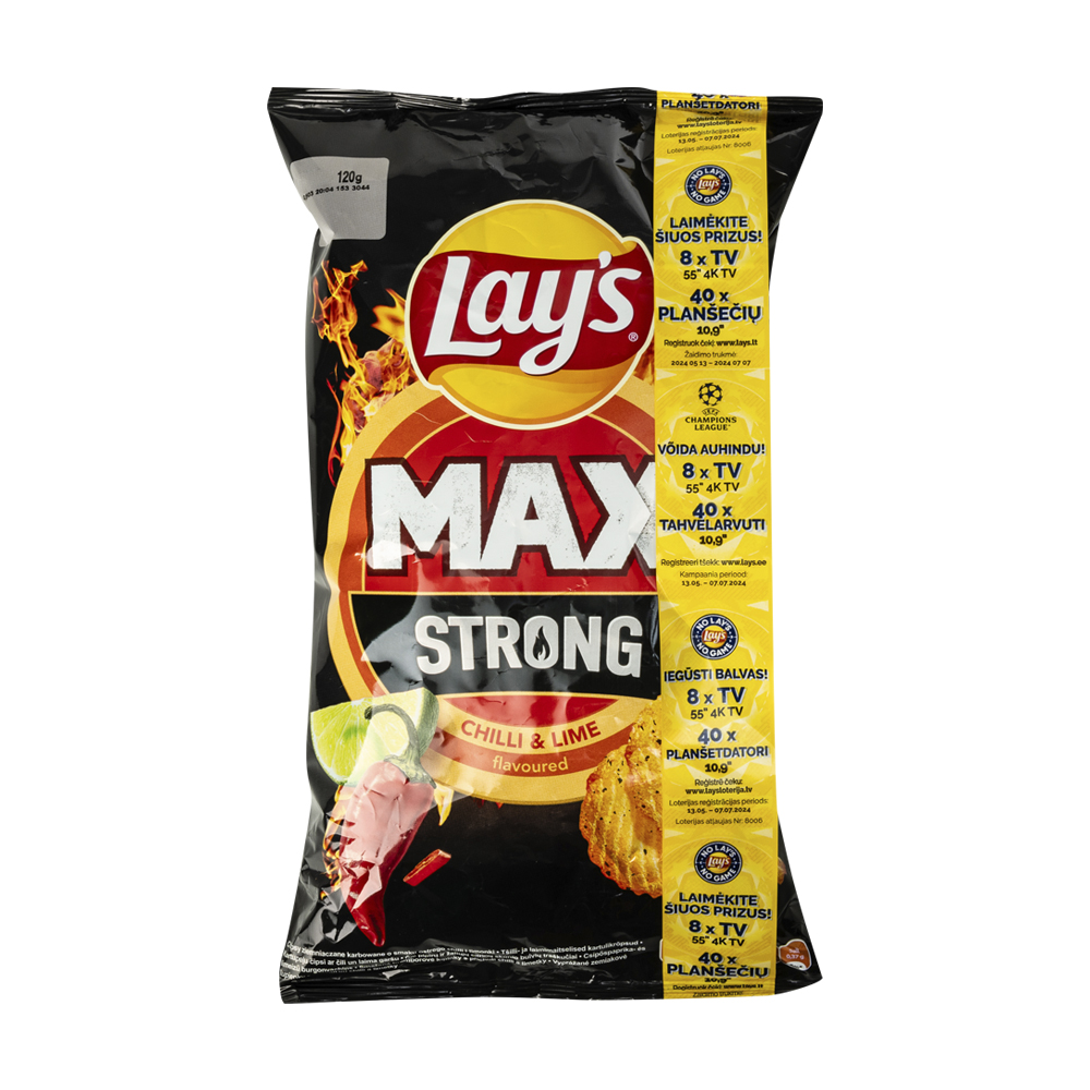 Чипсы Lay's со вкусом чили и лайма, 120 г - купить через интернет ...