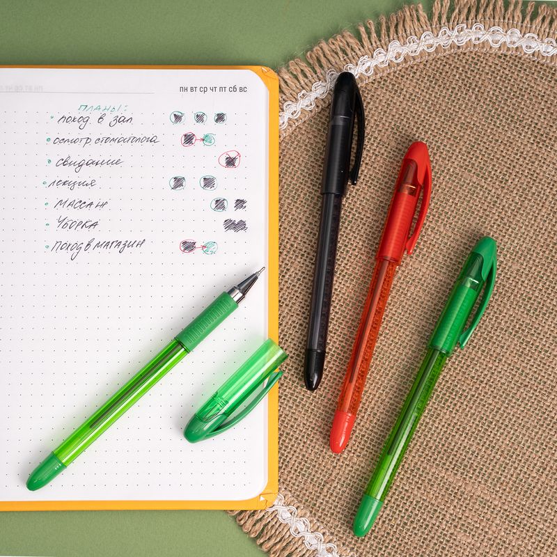 Набор цветных шариковых ручек, Hupper Dupper, 4 шт., в ассортименте ...