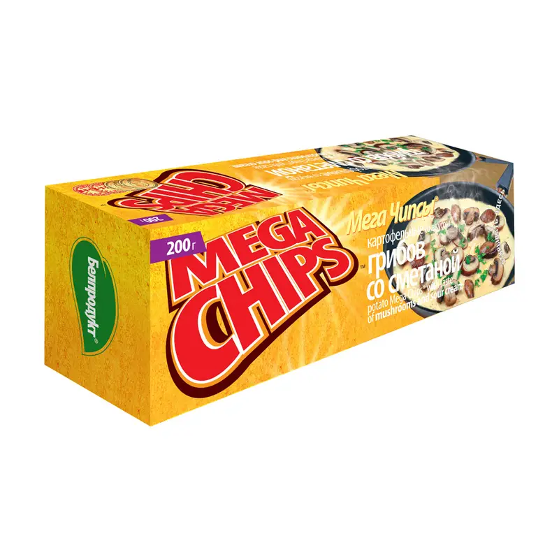 Картофельные чипсы, MEGACHIPS, 200 г, в ассортименте - купить через ...