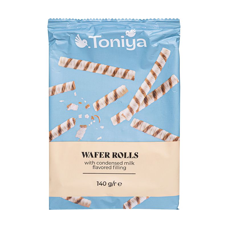 Вафельные трубочки, Toniya, со вкусом сгущёнки, 140 г - купить через ...